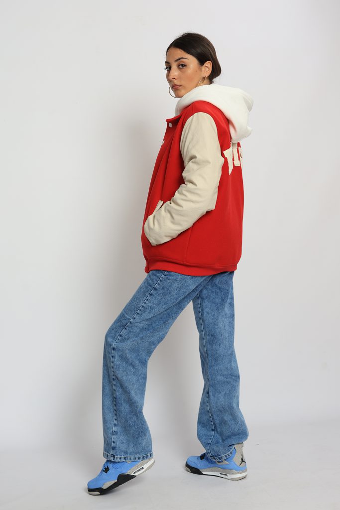 Varsity Jacket Logo Red (W) - RAIS DESIGN - Rais Store